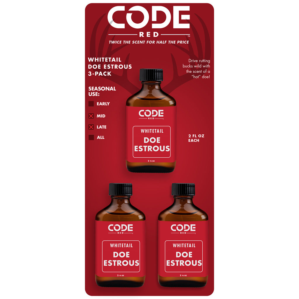 Code Red Doe Estrous Triple Pack 2 oz - 3 Pack – Lotz Outdoors