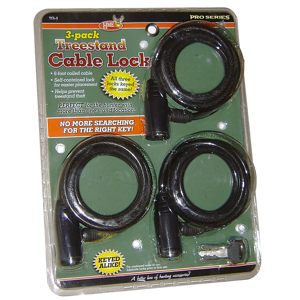 HME Treestand Cable Locks 3 Pack - Durable Security Solution – Lotz ...