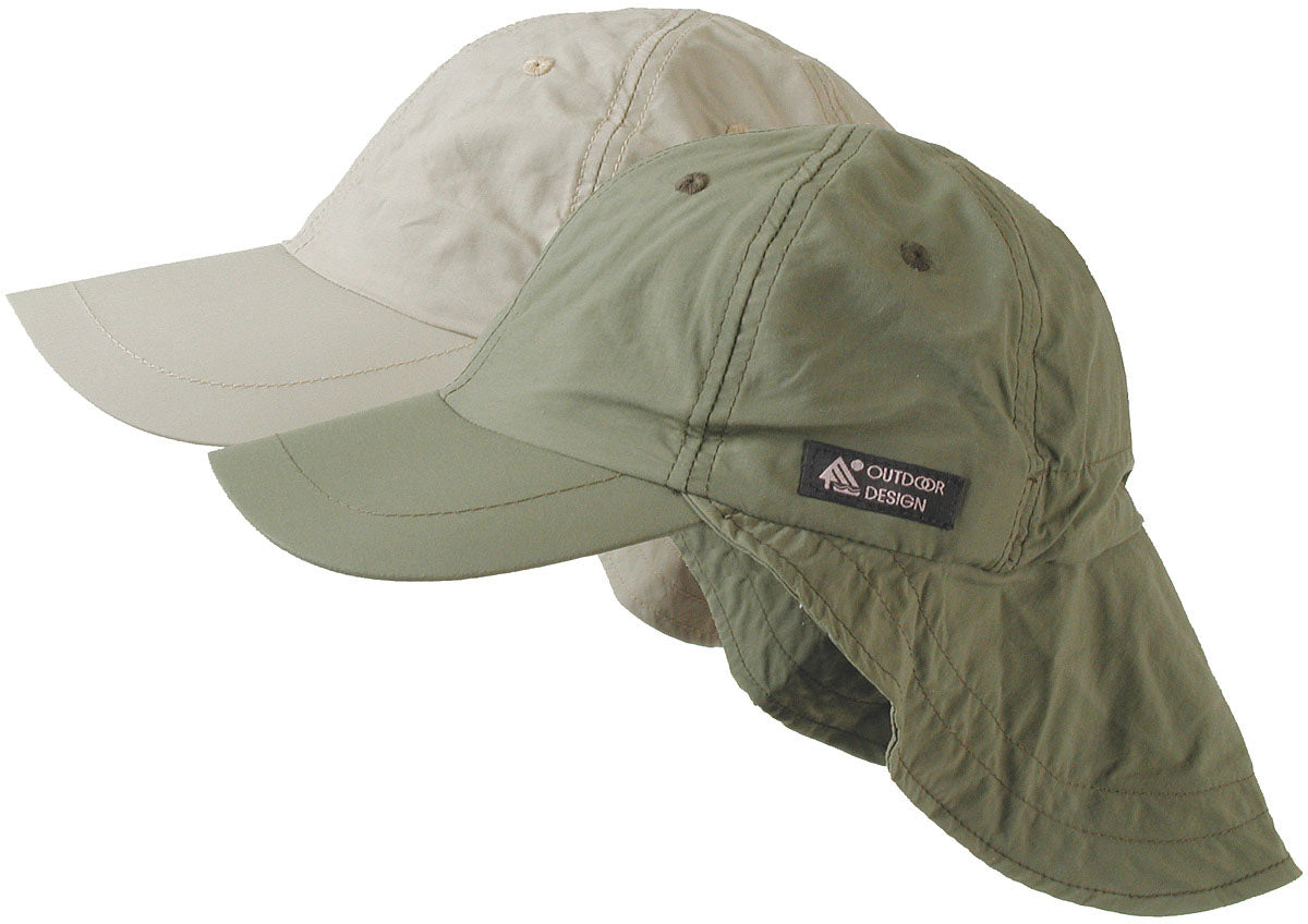 DORFMAN PACIFIC Flap Cap Khaki - Stylish Sun Protection – Lotz Outdoors