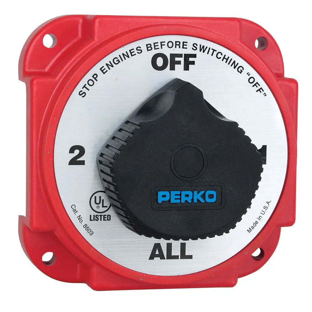 Perko Heavy Duty Battery Selector Switch wAlternator Field Disconnect ...