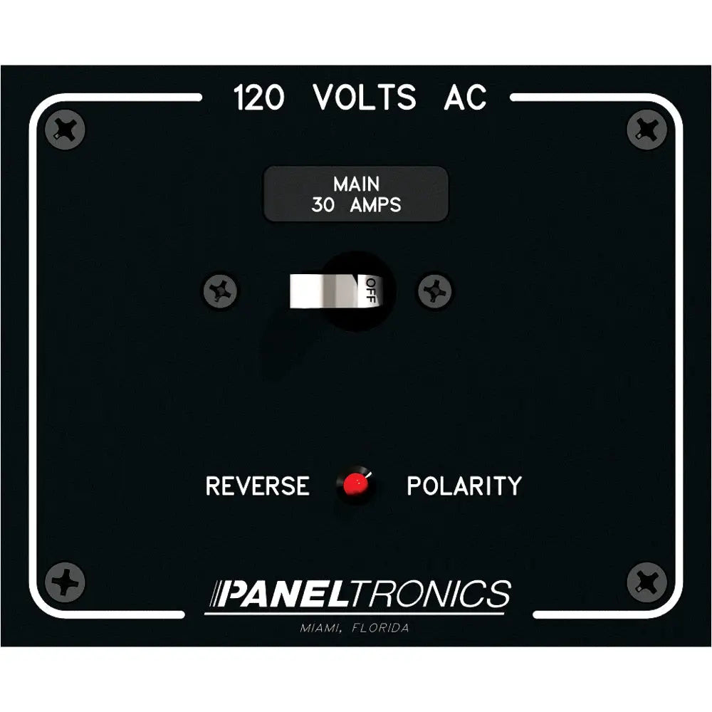 Paneltronics Standard Panel AC Main Double Pole w30Amp CB Reverse ...