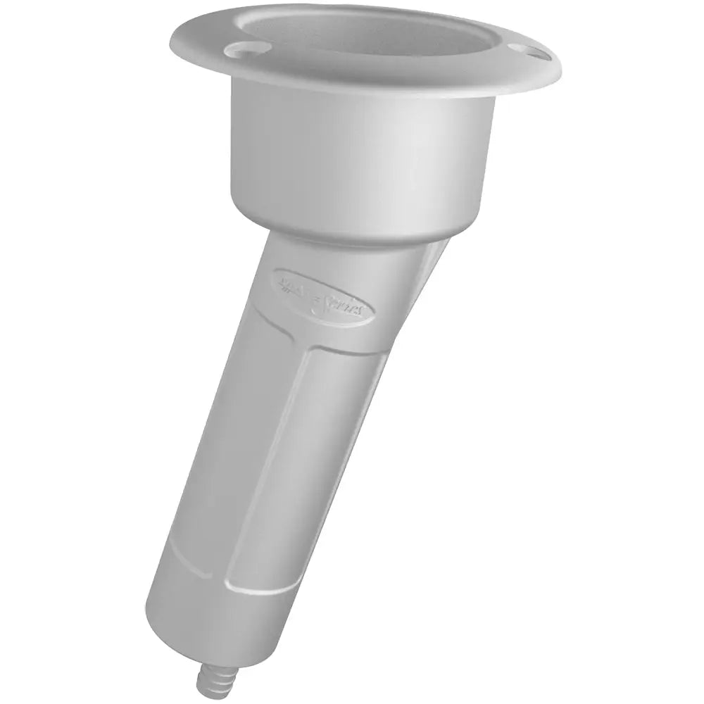 Mate Series Plastic 15 Rod Cup Holder Drain Round Top White P1015DW ...