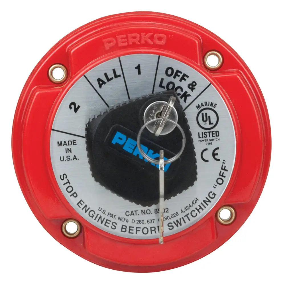 Perko Medium Duty Battery Selector Switch wKey Lock 8502DP – Lotz Outdoors