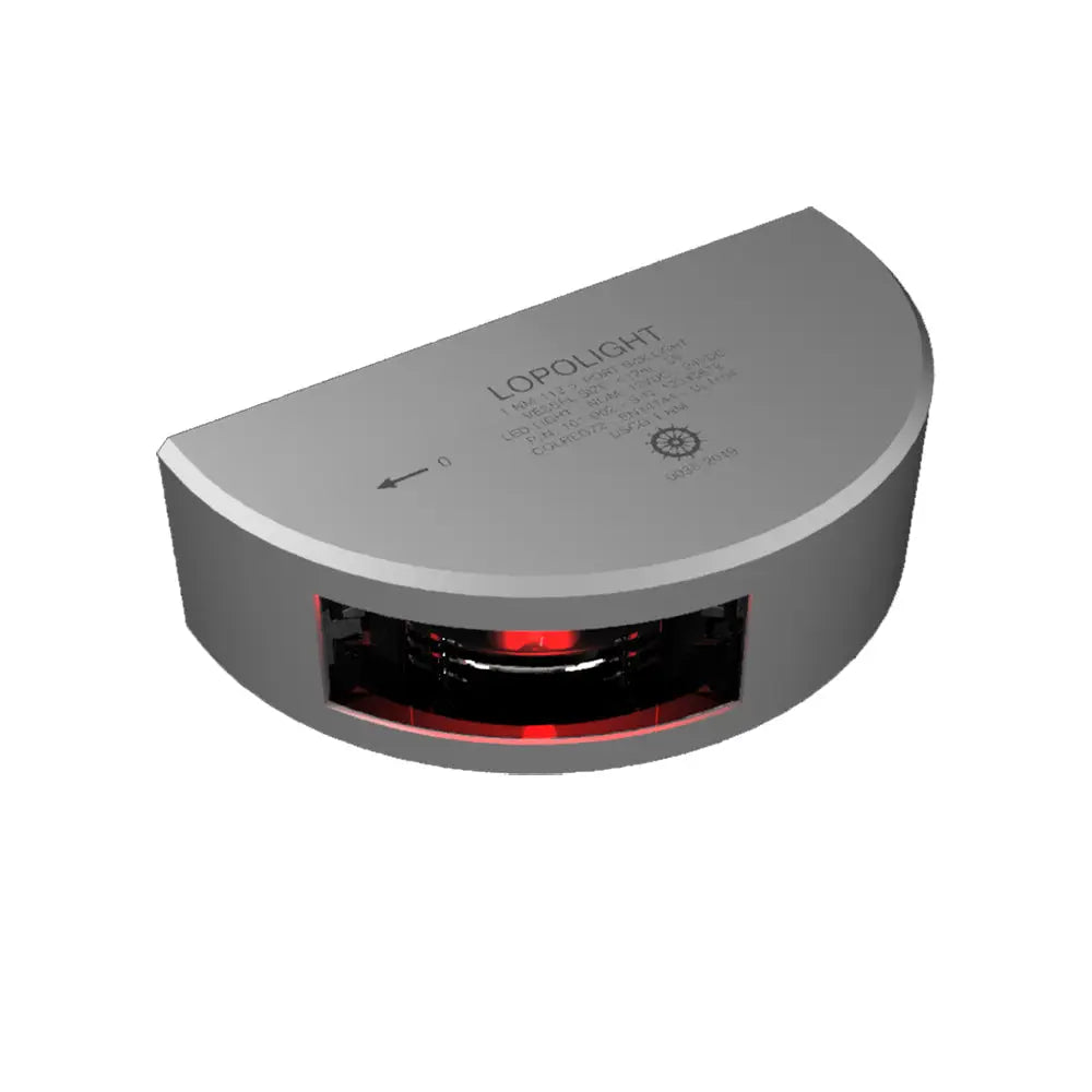 Lopolight Series 101002 Port Side Light 1NM Vertical Mount Red Silver ...