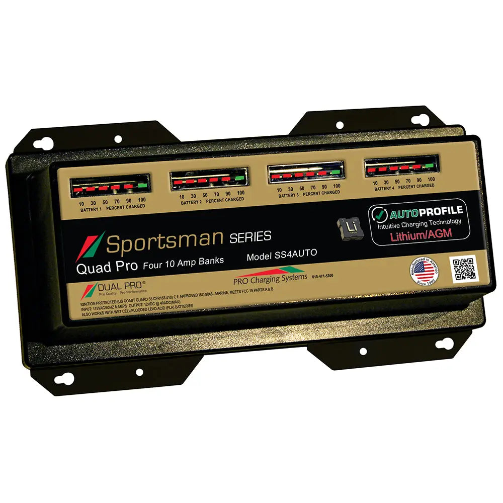 Dual Pro SS4 Auto 40A 4Bank LithiumAGM Battery Charger SS4AUTO – Lotz ...