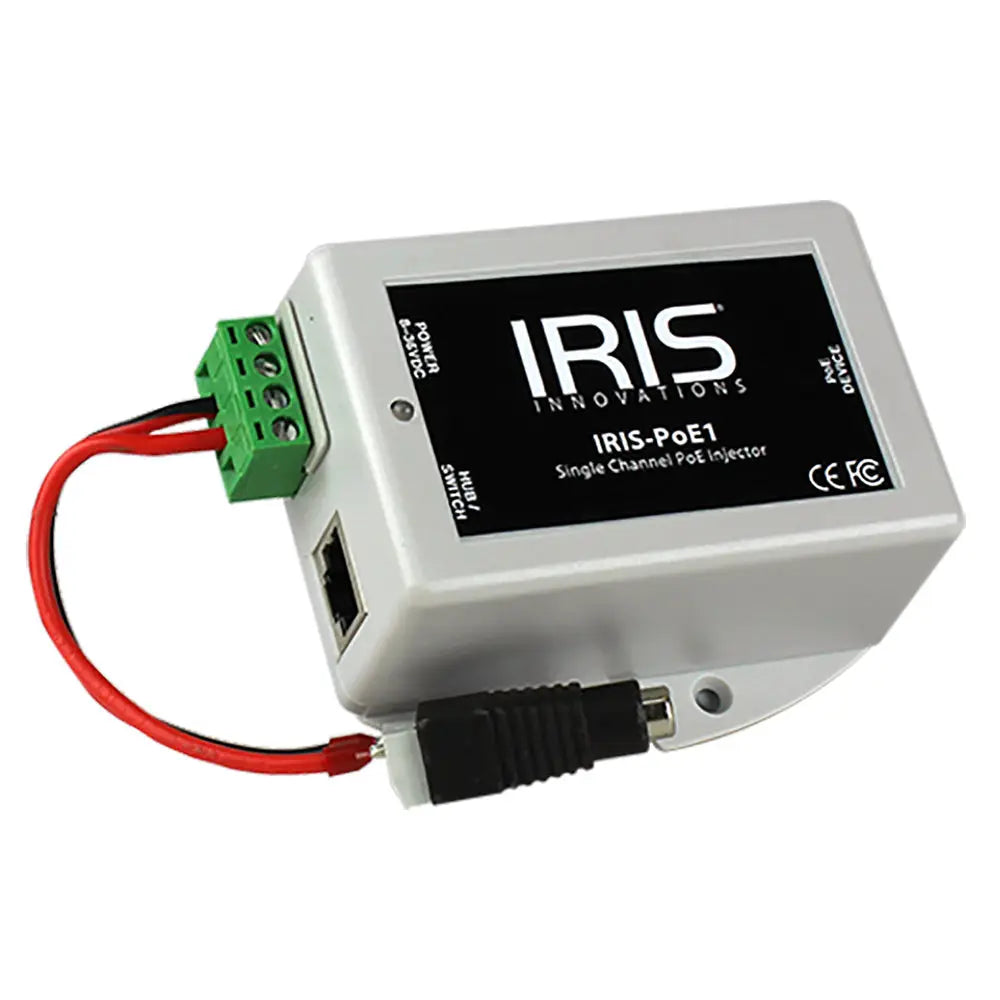 Iris Single Channel PoE Injector 836VDC Input Voltage 48VDC Output POE1 ...